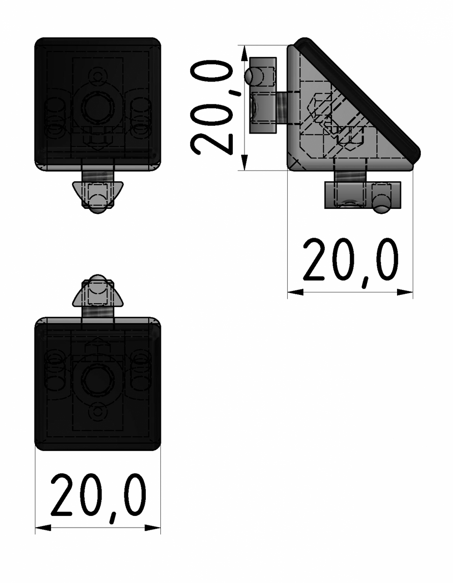 Angle Bracket 20x20 – IBG Automation Malta Ltd.